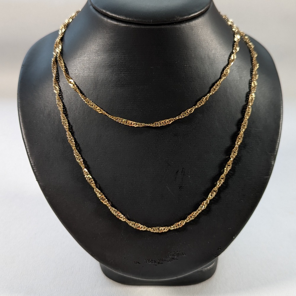 9ct Gold Ribbon Chain - Own4Less